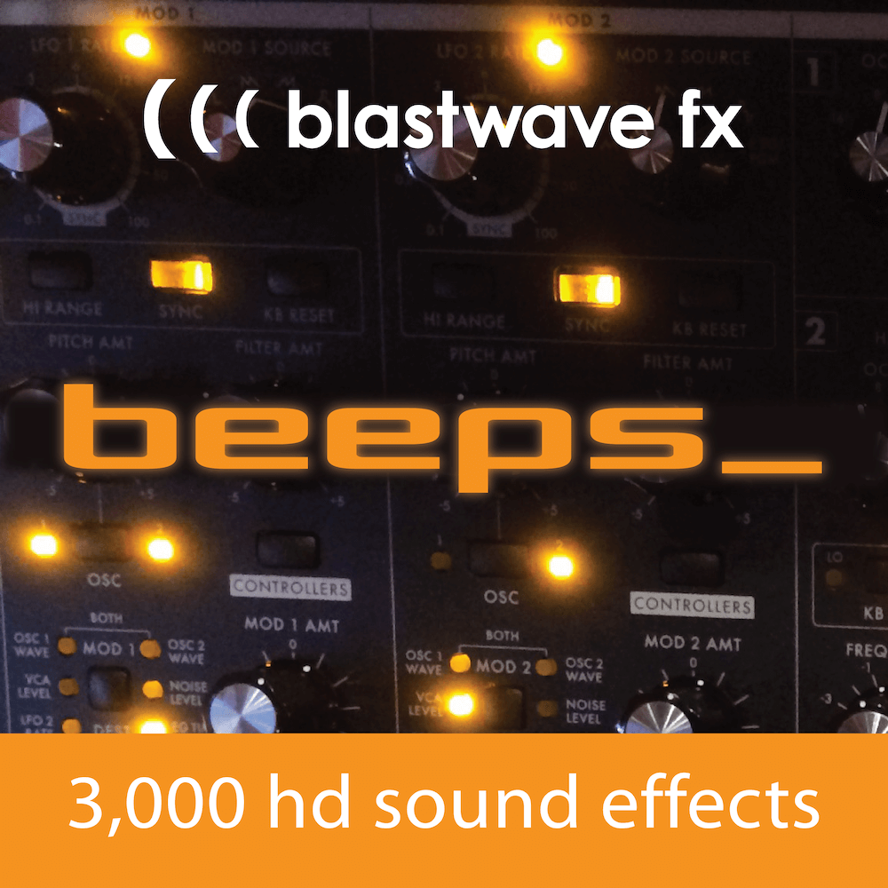 Beeps Pro Sound Effects Library Blastwave Fx